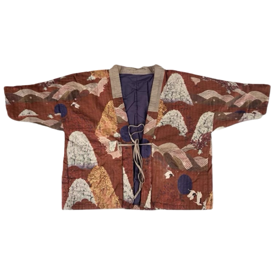 Folk Padded Noragi Jacket - Cozy and Stylish Japanese-Inspired – Indigo ...