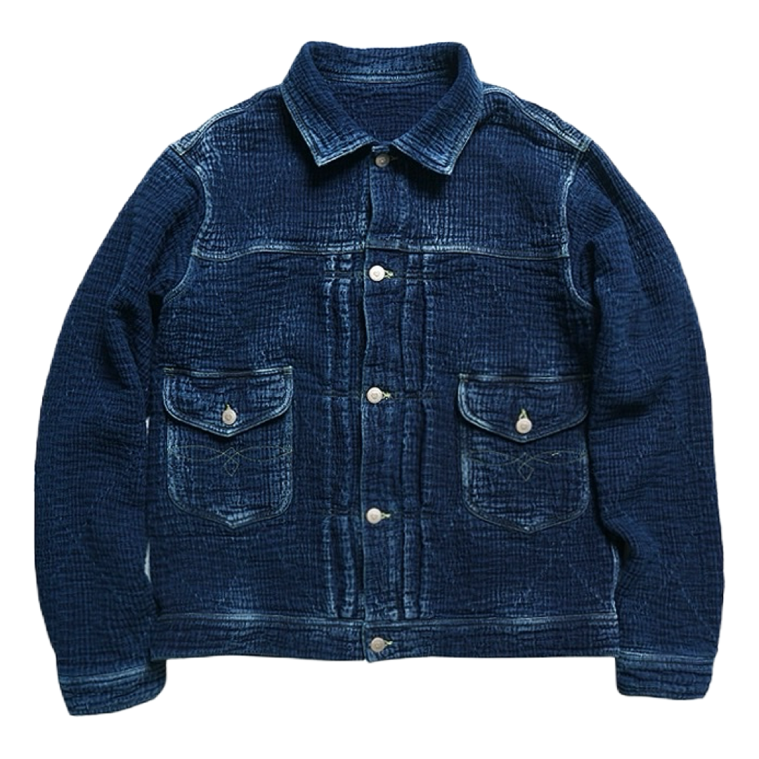 Indigo Dye Sashiko Denim Style Jacket – Indigo Union