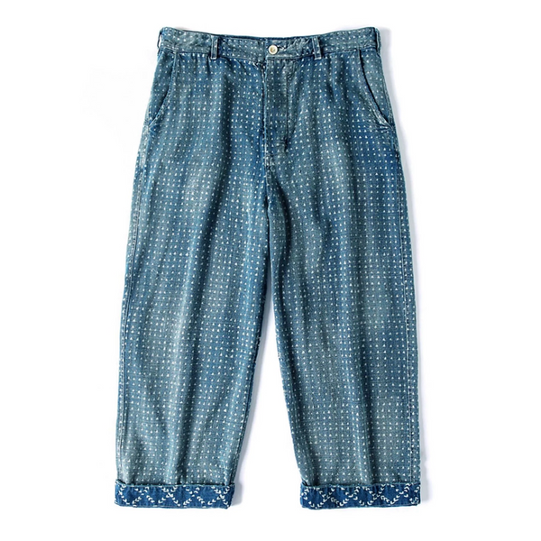 Indigo Discharge Dye Triangle Pants – Indigo Union